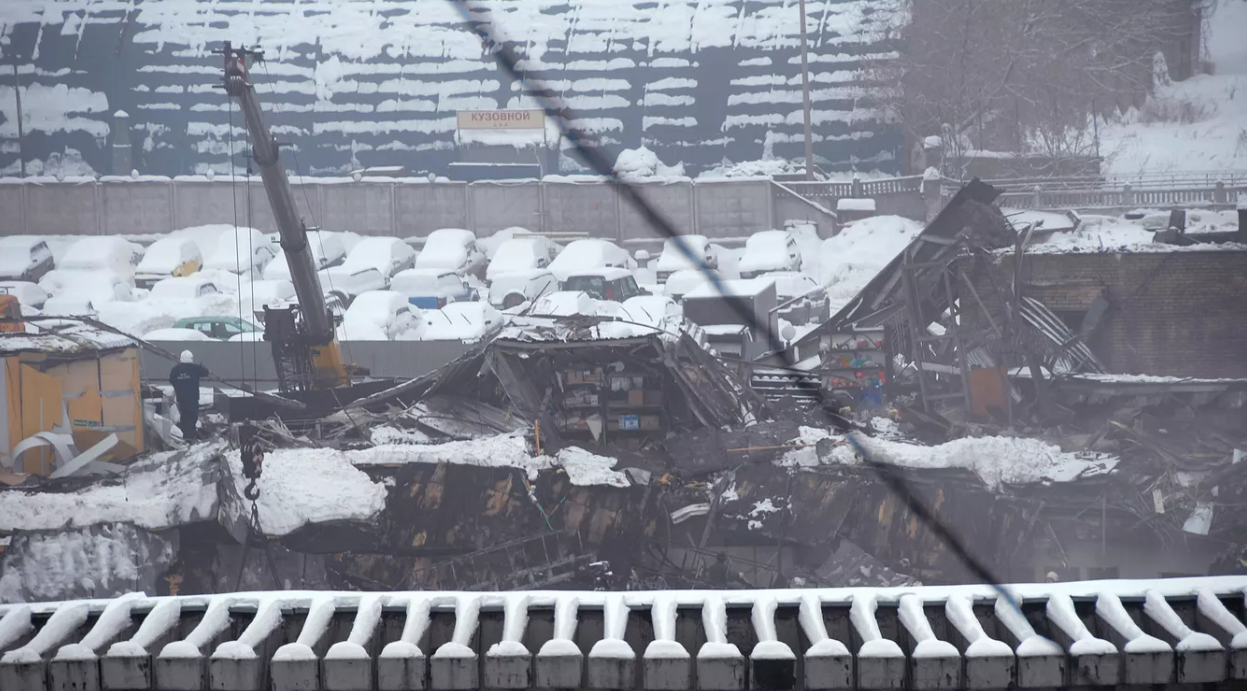 Moscow market roof collapse 14/02/2004 - Working With Crowds