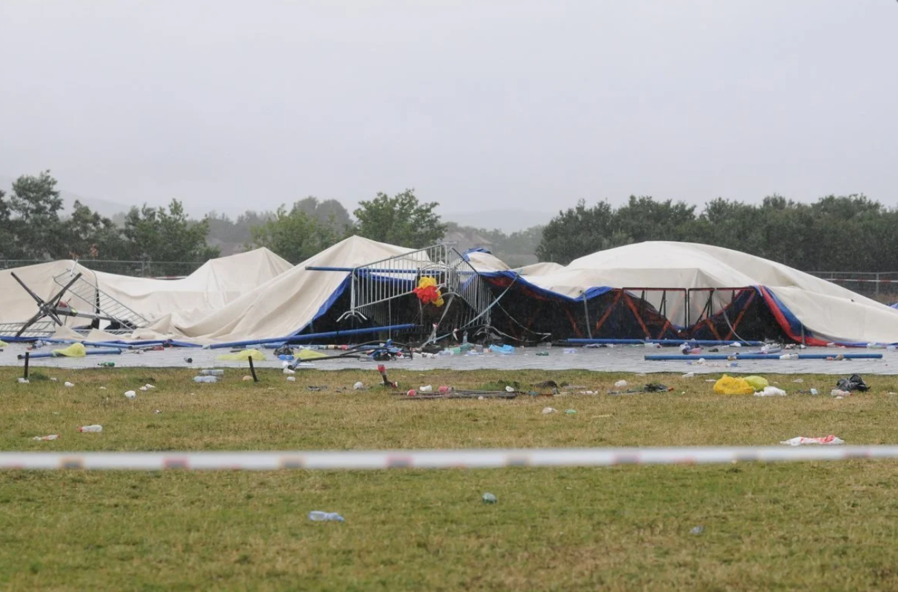 Tent collapse incident Slovakia - Working With Crowds